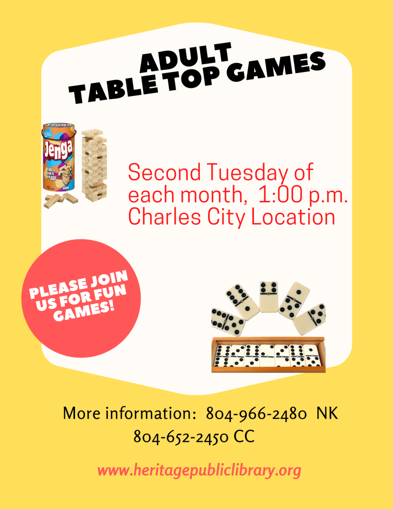 Events & Programs | Heritage Public Library